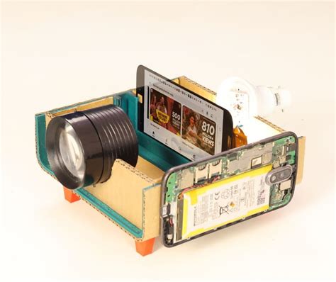 Projector Using Old Smartphones Technology Diy Electronics Mini