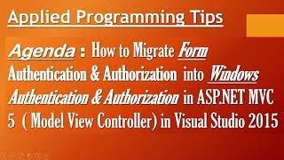 How To Implement Windows Authentication In Asp Net Mvc Model View Controller Application Best