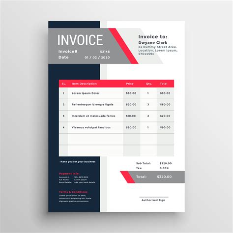 Professional Customer Invoice Professional Invoice Design Limotrace