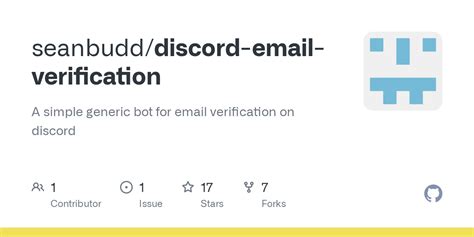 Github Seanbudddiscord Email Verification A Simple Generic Bot For