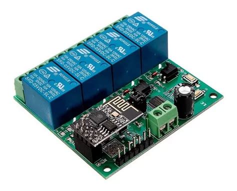 Módulo Relé 4 Canais Com Esp8266 Wifi Iot 5v R 120 Em São Paulo
