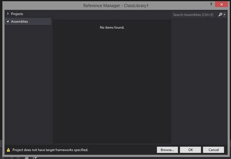 Visual Studio 2015 VS2015 Add Assembly File Reference Stack Overflow