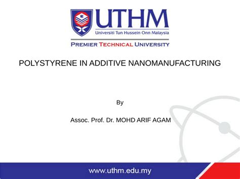 Pdf Polystyrene In Additive Nanomanufacturing