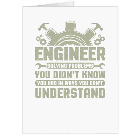 Engineer Problem Solver Engineering Career Card Zazzle