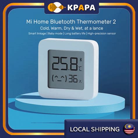 Thermostat Thermometer 2 Temperature Hygrometer Humidity Display LYWSD03MMC Shopee Malaysia