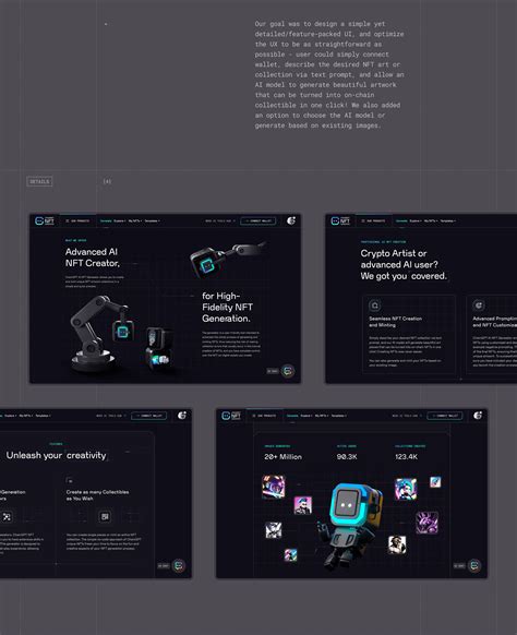 Chaingpt Ai Nft Generator Web Ui Design Behance