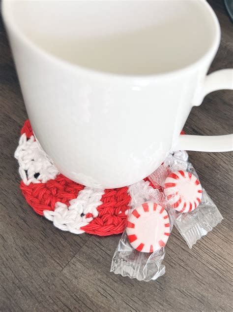 New Peppermint Candy Coaster Pattern