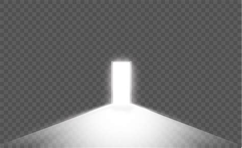 그것을 통과 하는 빛으로 어두운 방에 문을 엽니다 빛 투명 한 배경에 차이 통해 입력 가까운에 대한 스톡 벡터 아트 및 기타 이미지 가까운 가정 생활 가정의 방