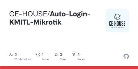 Github Ce Houseauto Login Kmitl Mikrotik