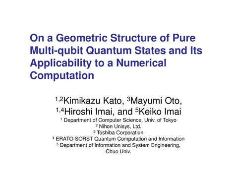 on a geometric structure of pure multi qubit quantum states and its