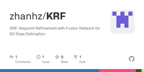 GitHub Zhanhz KRF KRF Keypoint Refinement With Fusion Network For D Pose Estimation