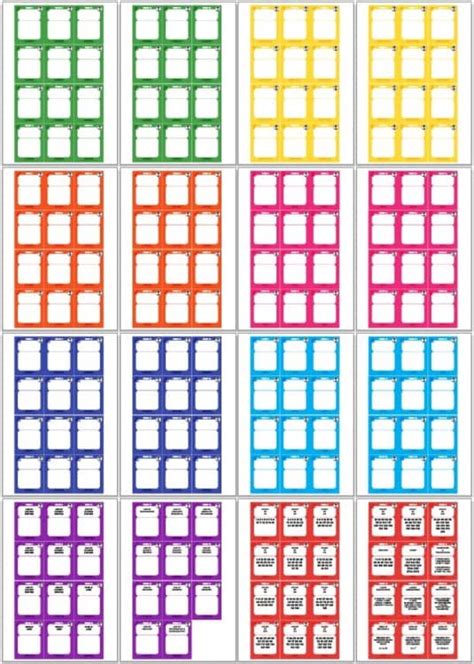 Classical Conversations Memory Work Flashcards All Cycles Editable