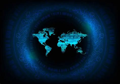 abstract futuristic background world map stock vector by ©titima157