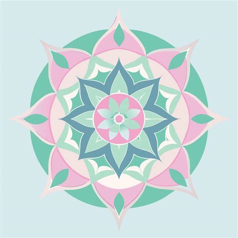 Pastel Colored Detailed Mandala Design 60216421 Vector Art At Vecteezy