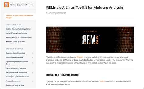 Remnux A Linux Toolkit For Malware Analysts