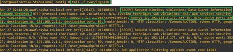 F5 Awaf Logging
