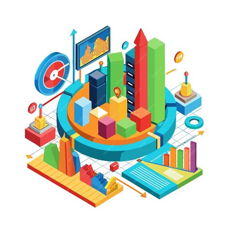 인포그래픽 차트 개념 설명 프리미엄 벡터