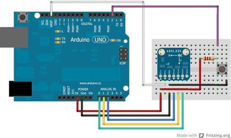 calibration and programming adafruit analog accelerometer breakouts