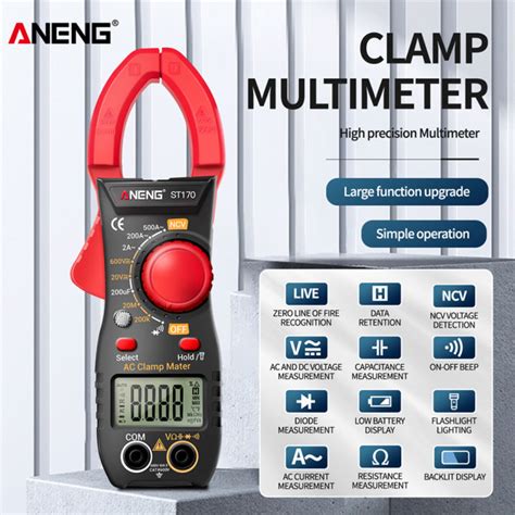 500a Clamp Meter Dcac Current Multimeter Diode Current Capacitance Ncv