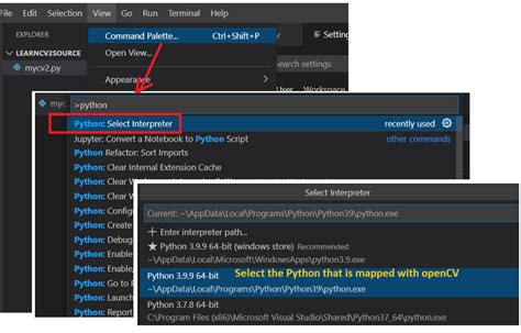 Python Why OpenCV Only Works With Terminal And Not VSCode Stack Overflow