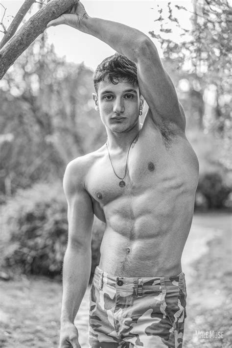 Sexy Muscle Twink Pablo Poses In A Madrid Park The Male Muse