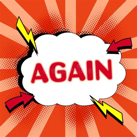 Conceptual Display Again Business Showcase Repeating Something Once