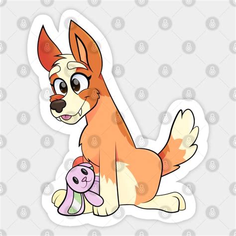 Bingo Floppy Bluey Bluey Sticker Teepublic