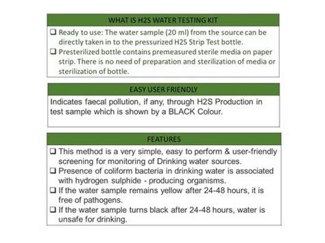 Portable Bacteriological H2s Fecal Water Field Vial Test Kit Bottle At Rs 4500 Box Of 100