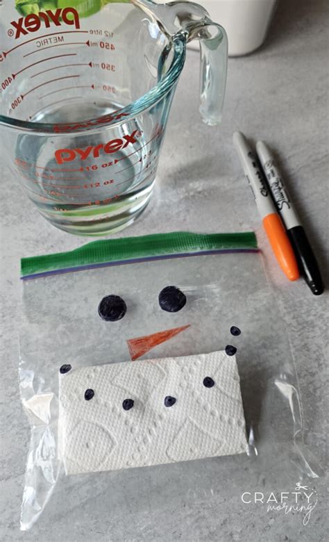 Exploding Snowman Experiment Crafty Morning