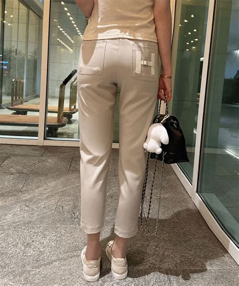 고급 H 버클 조거팬츠 밴딩슬랙스 하이퀄리티 3color 에이블리