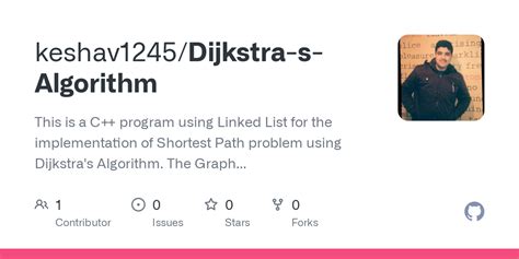 GitHub Keshav Dijkstra S Algorithm This Is A C Program Using Linked List For The