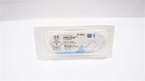 Ethicon 8663 3 0 Prolene Stre Ps 1 24mm 3 8c Reverse Cutting 18 Inch X