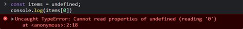 How To Fix Cannot Read Properties Of Undefined Reading 0 Error In