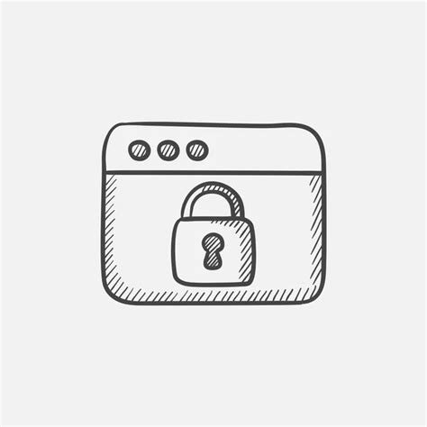 Password Protected Sketch Icon Stock Vector By ©visualgeneration 112228044