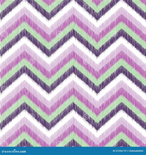 Seamless Zig Zag Geometric Pattern Stock Vector Illustration Of