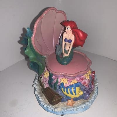 Vintage Disney Parks Little Mermaid Ariel Wind Up Music Box Under The