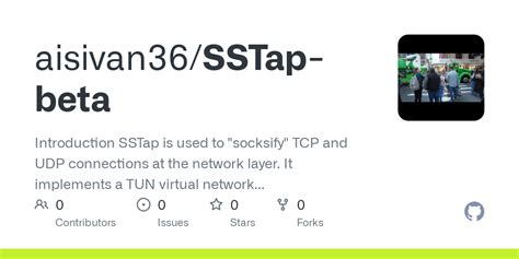 Github Aisivan36sstap Beta Introduction Sstap Is Used To Socksify Tcp And Udp Connections