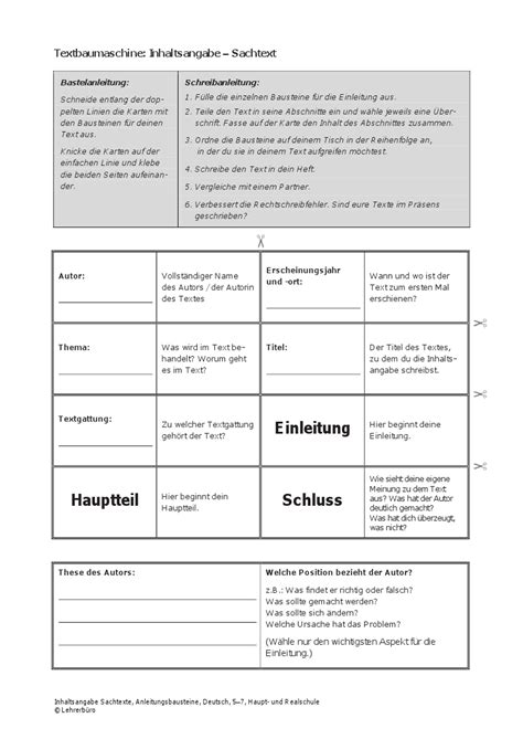 Zusammenfassung Sachtext Beispiel Pdf
