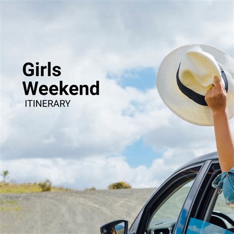 Free Girls Weekend Itinerary Template To Edit Online