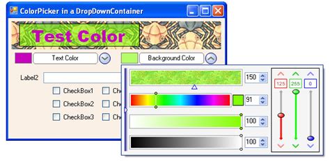 Colorpicker Colorpicker With A Compact Footprint Vbnet Codeproject