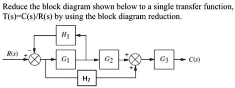 solved reduce the block diagram shown below to a single transfer