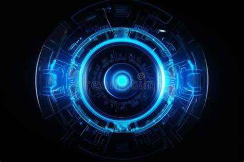 futuristic eye scan technology concept by generative ai stock