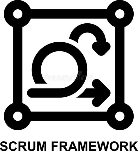 Scrum Framework Agile Framework Agile Scrum Scope Project Management Outline Icon Stock