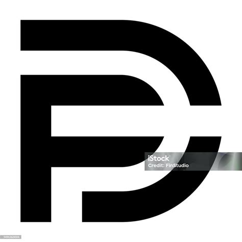 전문적인 혁신적인 이니셜 Dp 로고 및 Pd 로고 레터 Dp 또는 Pd 미니멀하고 우아한 모노그램 프리미엄 비즈니스 예술적