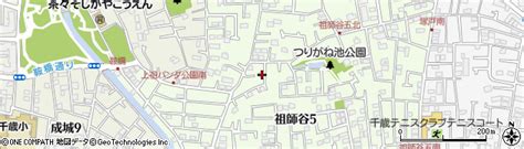 東京都世田谷区祖師谷5丁目38 16の地図 住所一覧検索｜地図マピオン