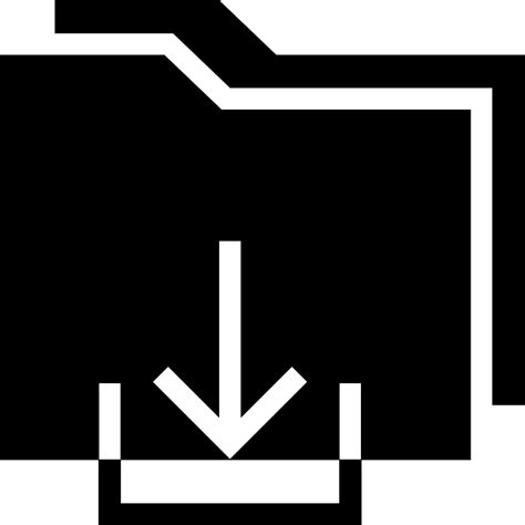 Folder Download Vector SVG Icon - SVG Repo