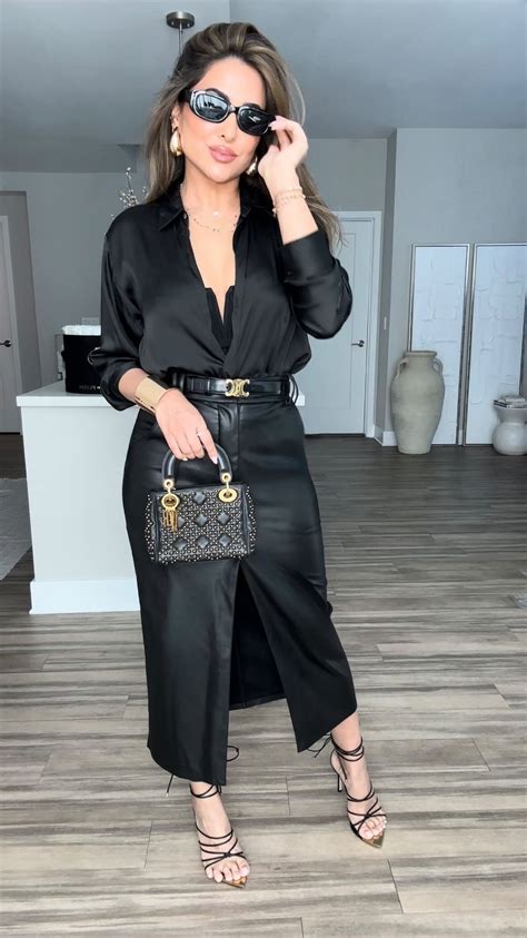 Lina Noory On Instagram GRWM Holiday Look Pt I Styling A LBD With Some Sparkle Rate This