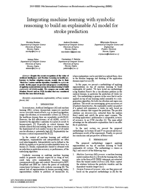 Integrating Machine Learning With Symbolic Reasoning To Build An