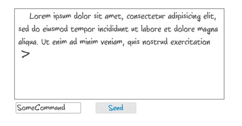Usability Separate Console Input Field User Experience Stack Exchange