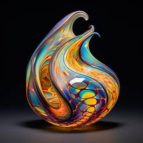 Premium Ai Image Rotating Dichroic Glass